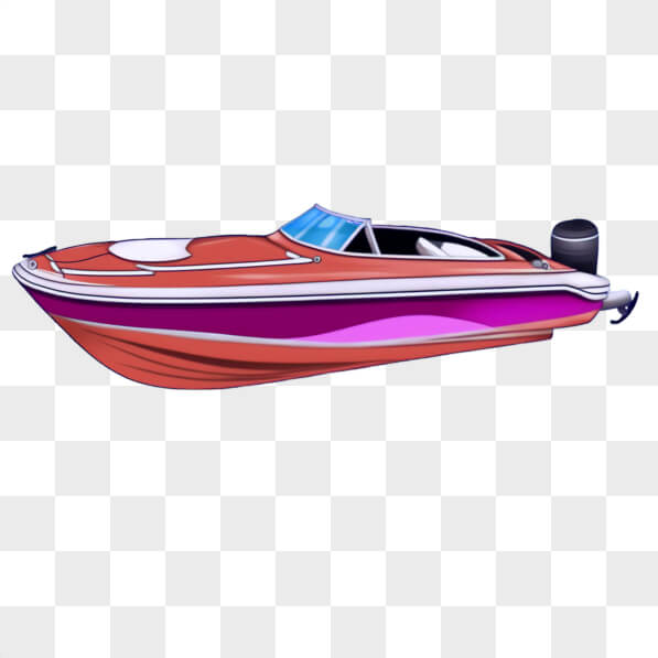 Download Kleurrijke Speedboot PNGs online op Creative Fabrica