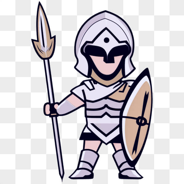 Download Ancient Greek Cartoon Character in Armor PNGs Online ...