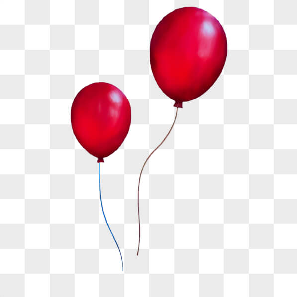 Download Two Red Balloons Floating in the Air Against a Black ...