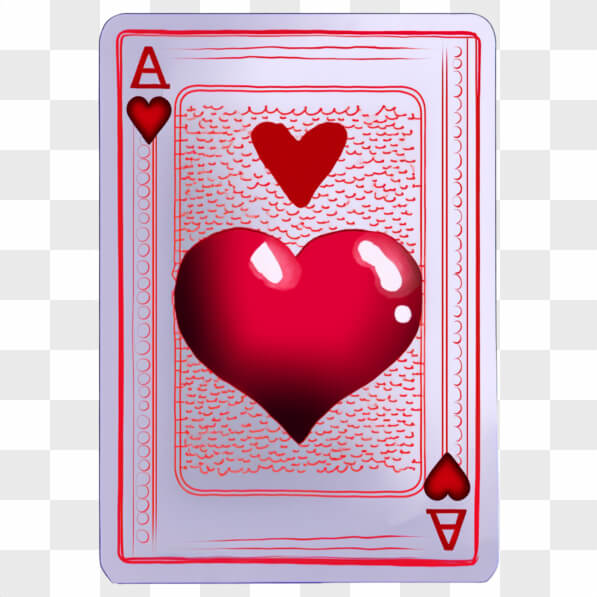 Download Red Playing Card with Ace of Spades PNGs Online - Creative Fabrica
