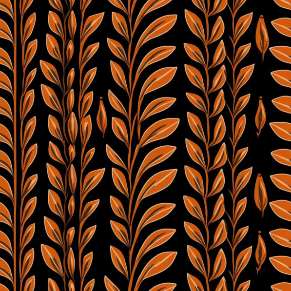 Download Seamless Orange Leaves Pattern Patterns Online - Creative Fabrica