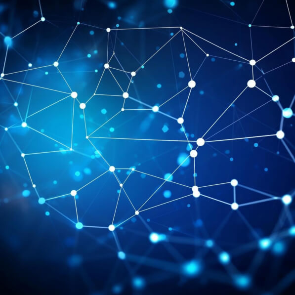 Baixe Fundo Azul Abstrato com Pontos e Linhas Conectados Backgrounds ...