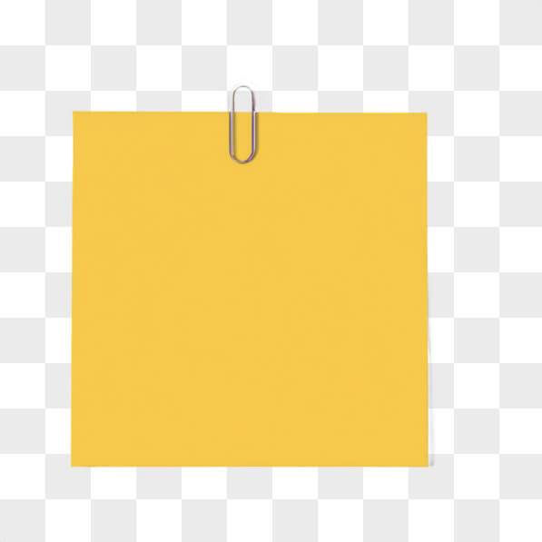 Download Yellow Post-It Note Clipped to Wall PNGs Online - Creative Fabrica