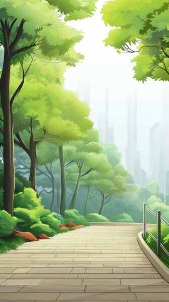 Download Cartoon-style Forest Path Backgrounds Online - Creative Fabrica