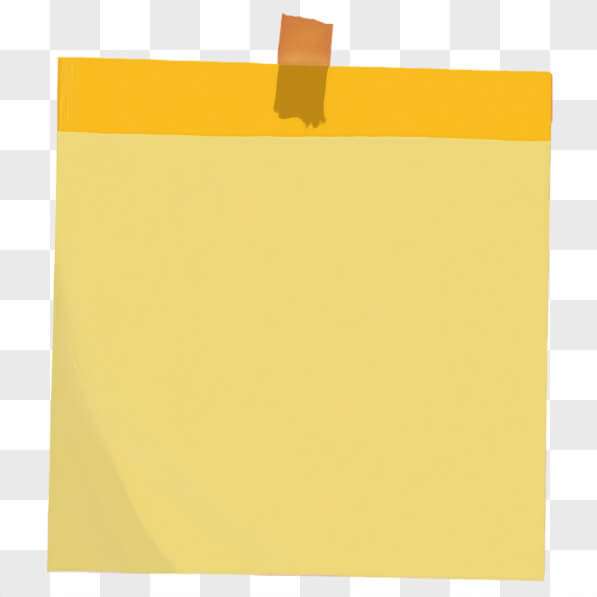 Download Yellow Post-It Note on Wall PNGs Online - Creative Fabrica