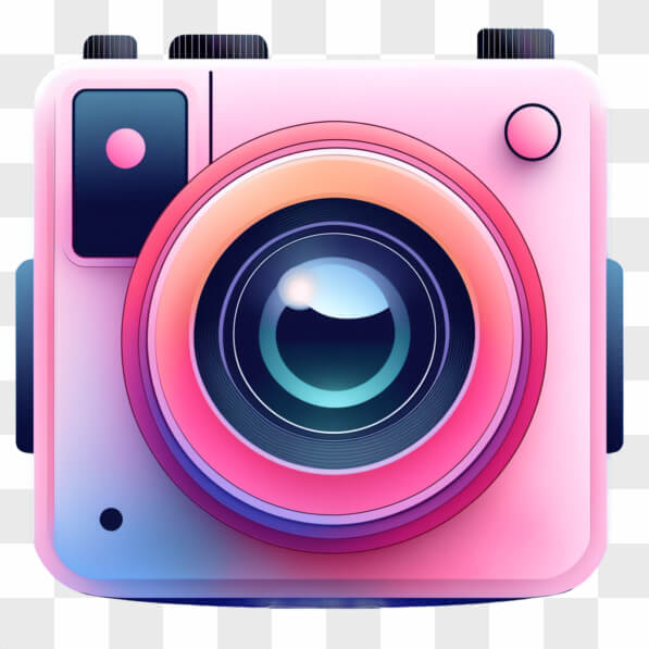 Descarga Icono de Cámara Rosa y Azul para Fotografía en Redes Sociales ...