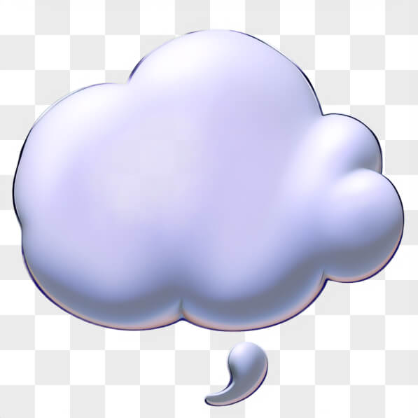Download White Cloud with Empty Speech Bubble PNGs Online - Creative ...