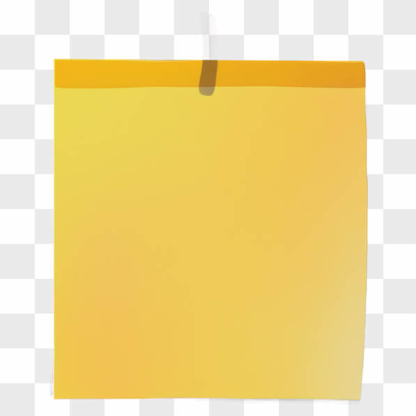 Download Yellow Post-It Note on Wall PNGs Online - Creative Fabrica