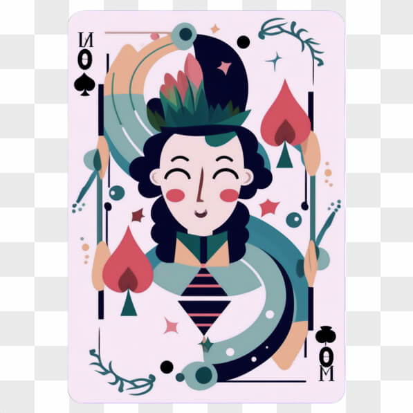 Descarga Carta de Juego Reina de Picas PNGs En Línea - Creative Fabrica