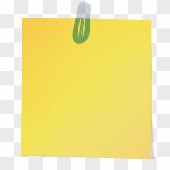Download Yellow Post-It Note on Wall PNGs Online - Creative Fabrica
