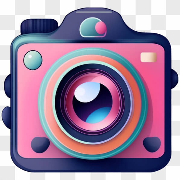 Descarga Icono de cámara rosa y colorido PNGs En Línea - Creative Fabrica