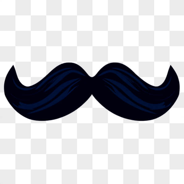 Descarga Bigote Azul con Cabello Largo PNGs En Línea - Creative Fabrica