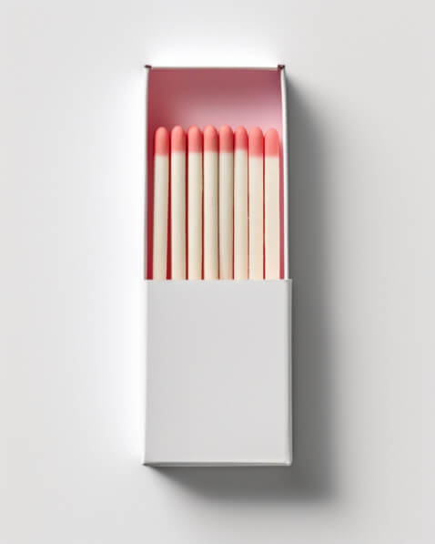 Download White Matchbox with Pink Matches Mockups Online - Creative Fabrica