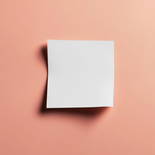 Download White Post-It Note on Peach Background Mockups Online ...