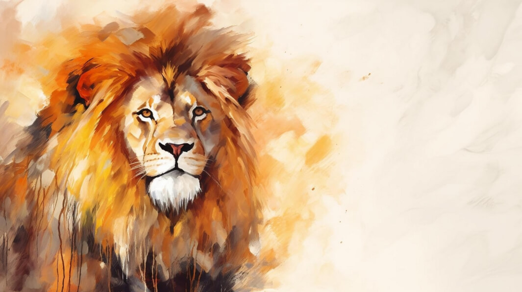 Download Abstract Painting of a Lion Backgrounds Online - Creative Fabrica