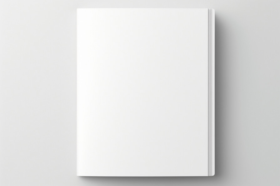 Download Blank White Notebook on Empty White Wall Mockups Online ...