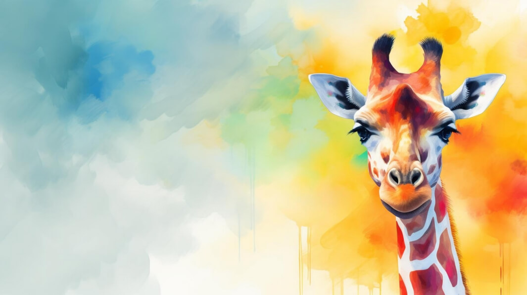 Download Colorful Abstract Giraffe Painting Backgrounds Online ...