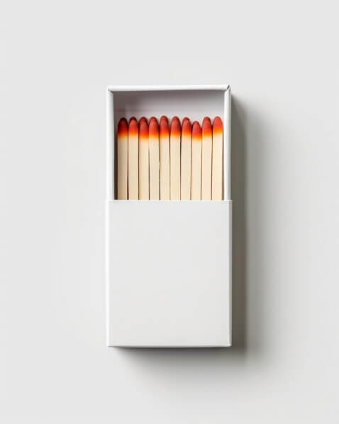 Download White Matchbox with Orange Matches Mockups Online - Creative ...
