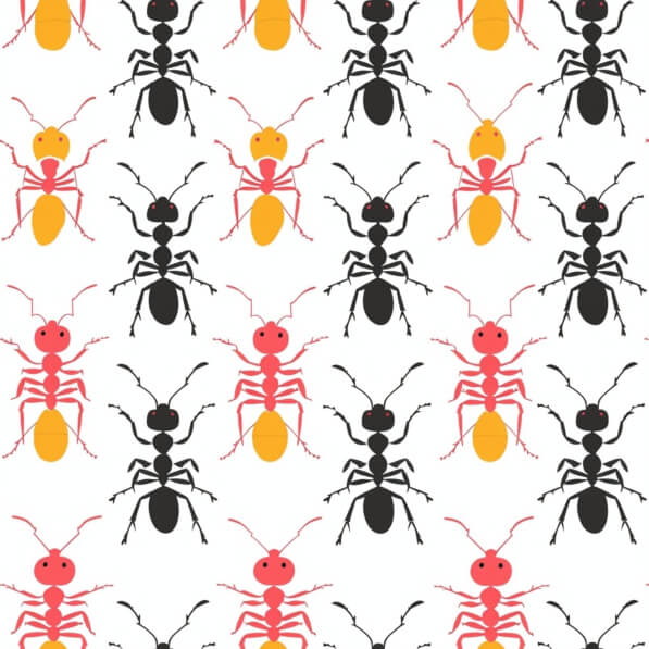 Download Colorful Ants Seamless Pattern Patterns Online - Creative Fabrica