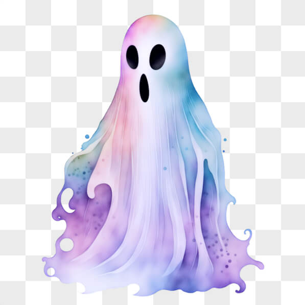 Download Pastel-colored Floating Ghost PNGs Online - Creative Fabrica