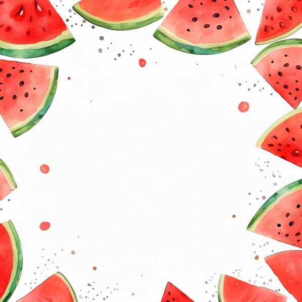 Download Artistic Watermelon Slices Circle Backgrounds Online ...