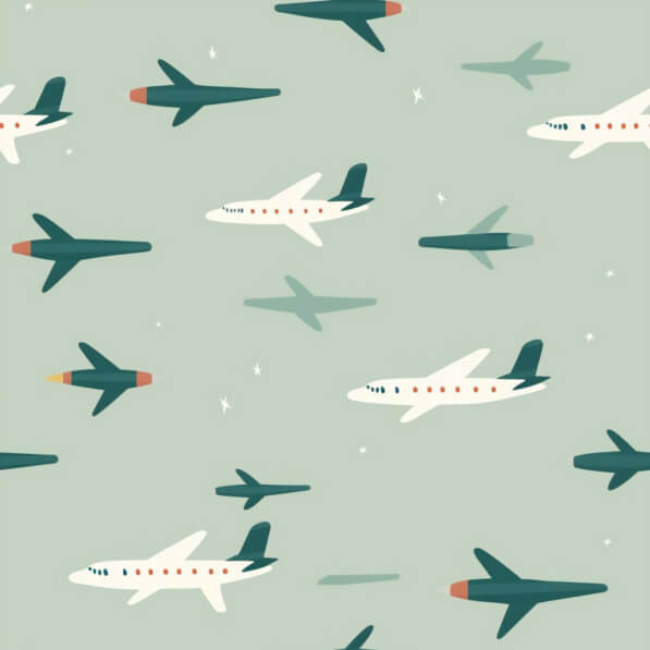 Download Colorful Airplane Pattern Patterns Online - Creative Fabrica