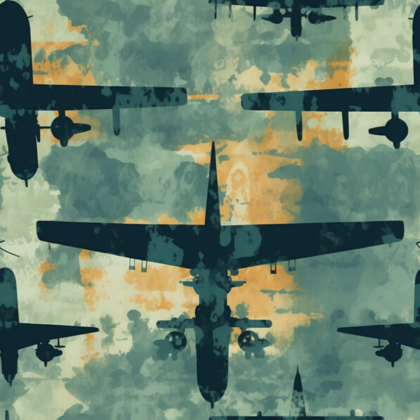 Download Vintage Airplanes Seamless Pattern Patterns Online - Creative ...