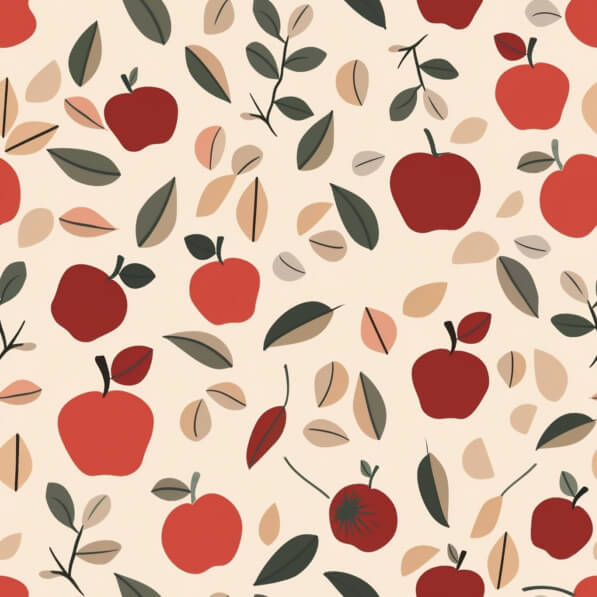 Download Seamless Red Apple Pattern Patterns Online - Creative Fabrica