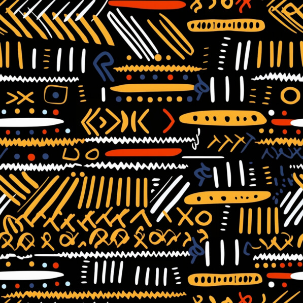 Download Orange, Yellow, and Black Seamless Pattern Patterns Online ...