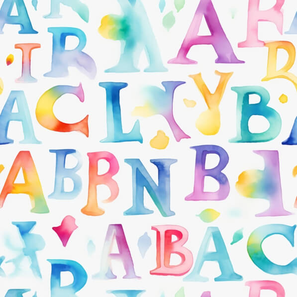 Download Colorful Alphabet Letters Seamless Pattern Patterns Online ...