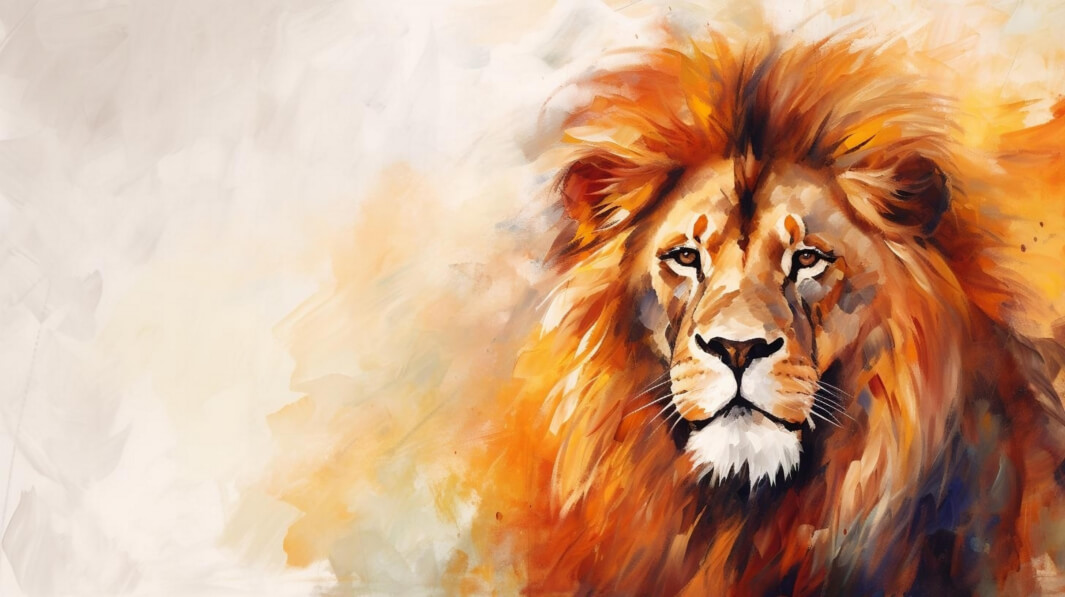 Descarga Pintura abstracta de la cabeza de un león Fondos En Línea ...