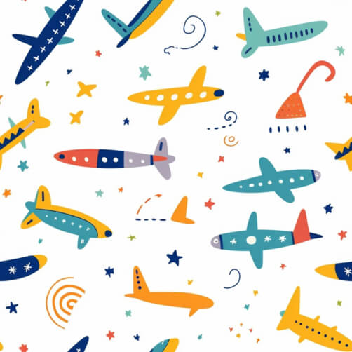 Download Seamless Airplane Pattern Patterns Online - Creative Fabrica