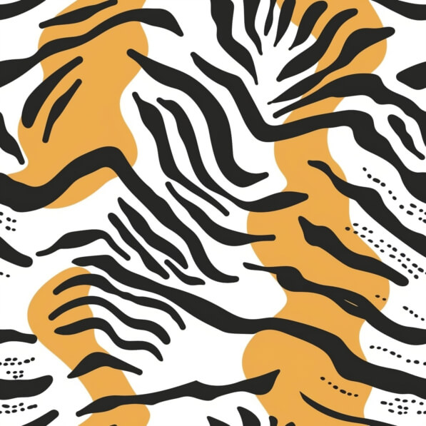 Download Seamless Orange and Black Tiger Print Patterns Online ...