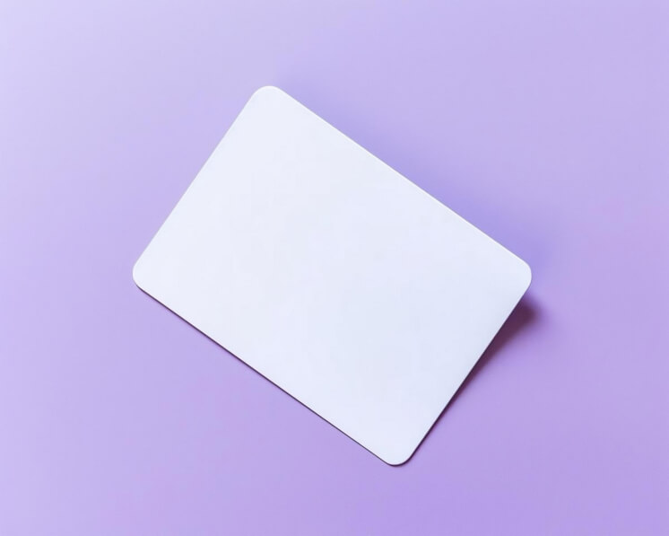 Download White Blank Card on Purple Background Mockups Online ...