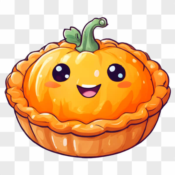 Download Kawaii Pumpkin Pie with Smiling Faces Kawaii Online - Creative ...