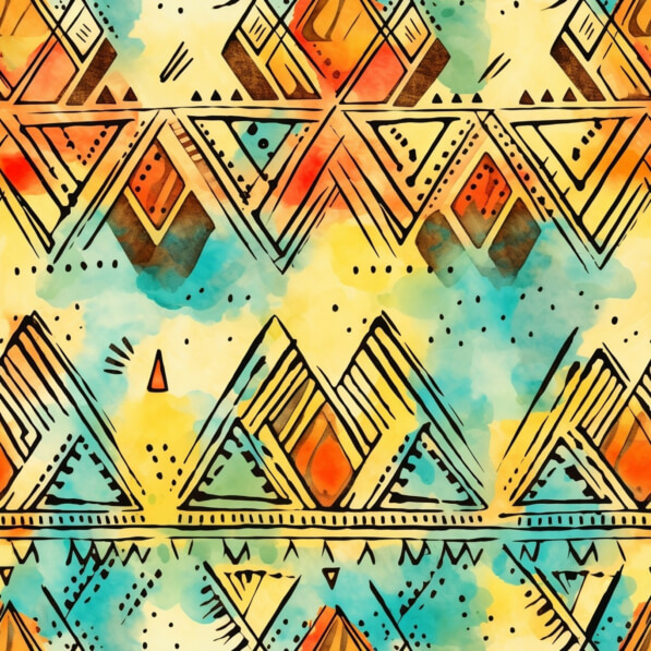 Download Colorful Tribal Pattern Patterns Online - Creative Fabrica
