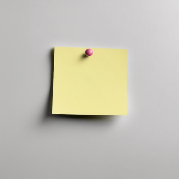 Download Yellow Post-it Note Pinned to Wall Mockups Online - Creative ...