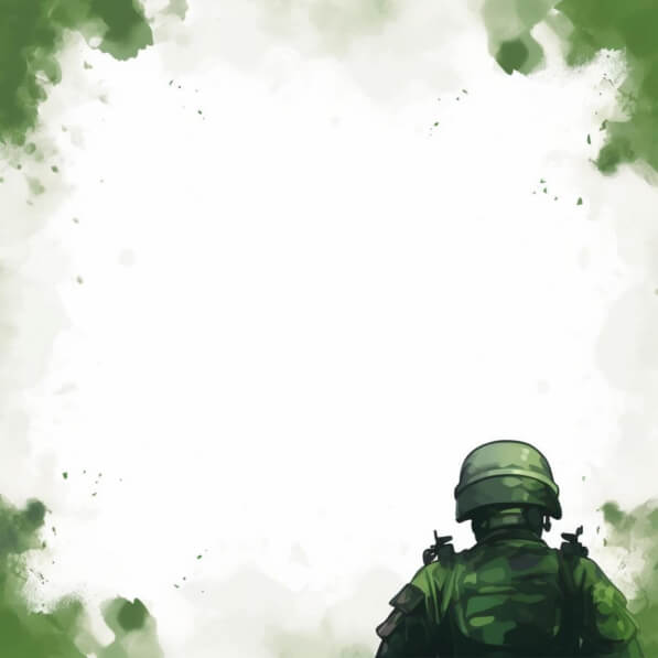 Download Soldier in Front of Abstract Green Paint Splatter Background ...