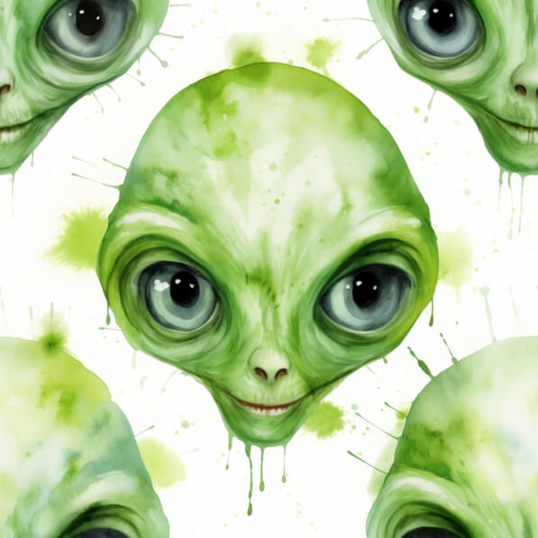 Download Green Alien Faces Seamless Pattern Patterns Online - Creative ...