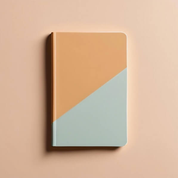Download Orange and Beige Notebook with Triangle Pattern Mockups Online ...
