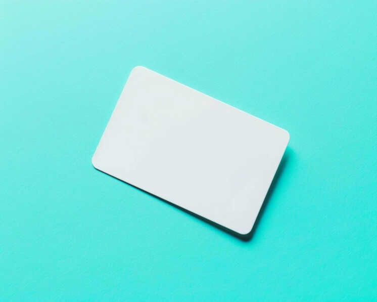 Download White Credit Card on Aqua Blue Background Mockups Online ...