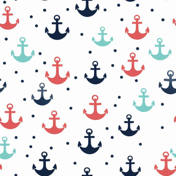 Download Seamless Anchor Pattern on White Background Patterns Online ...