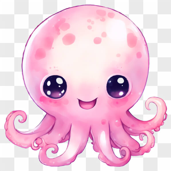 Download Cute Pink Octopus for App Icons, Wallpapers, and Stickers ...