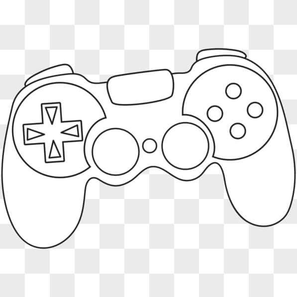 Download Video Game Controller Outline PNGs Online - Creative Fabrica