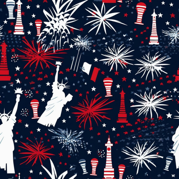Download Patriotic 4th of July Pattern Patterns Online - Creative Fabrica