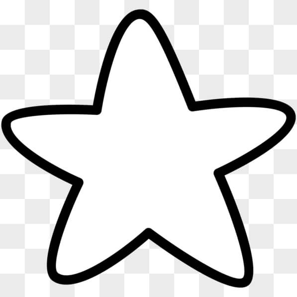 Download Black and White Star Outline PNGs Online - Creative Fabrica