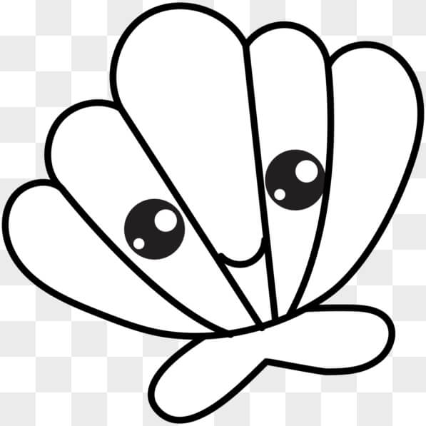 Download Cute Cartoon Shell Coloring Page PNGs Online - Creative Fabrica