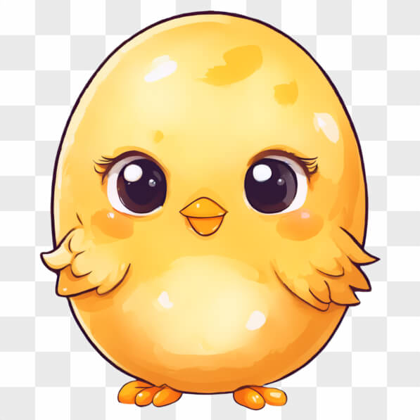 Download Kawaii Yellow Chicken with Big Eyes Kawaii Online - Creative ...