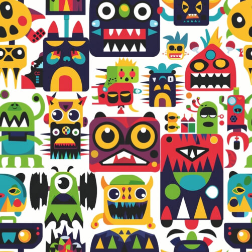 Download Colorful Seamless Pattern with Variety of Video Game ...