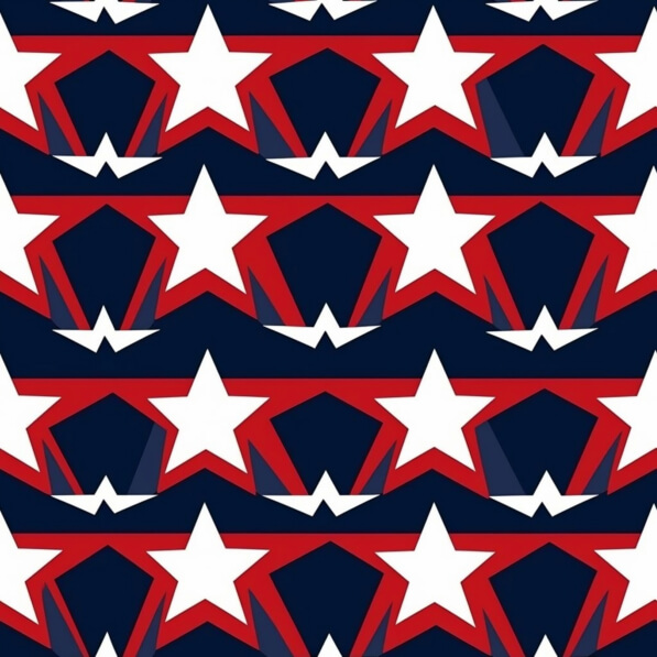 Download Patriotic Red, White, and Blue Star Pattern Patterns Online ...
